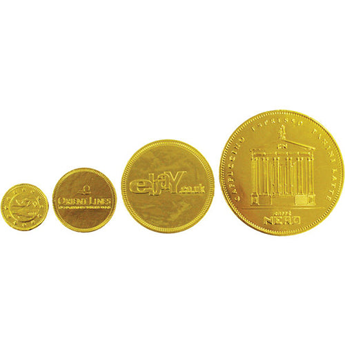 55mm Embossed Chocolate Coins | Promotional Sweets and Drinks – Adband