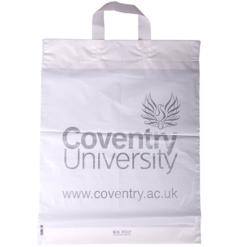 Flexi Loop Handle Polythene Carrier Bags | Promotional Bags – Adband