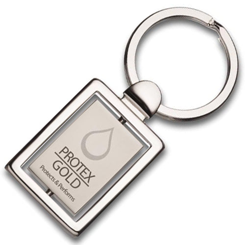 Spinning Rectangular Sapporo Keyrings | Promotional Key Rings – Adband